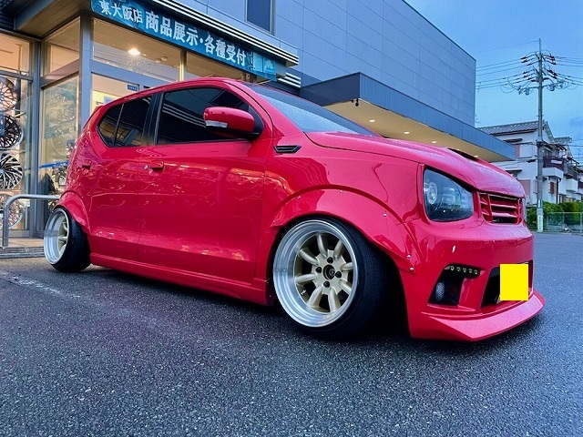スズキ アルトワークス 平成27年12月～ 型式:DBA-HA36S (2WD/4WD) 駆動方式:-｜ワタナベ RSワタナベ New RS8｜装着写真から選んでショッピング｜カーポート ...